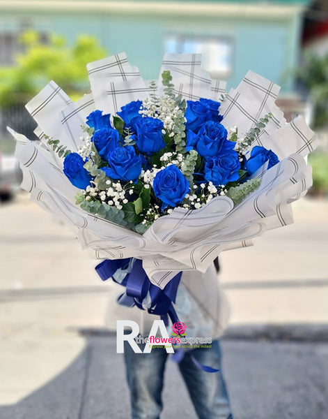 Blue Summer Loving Ecuadorian Roses – RA The Flowers Express